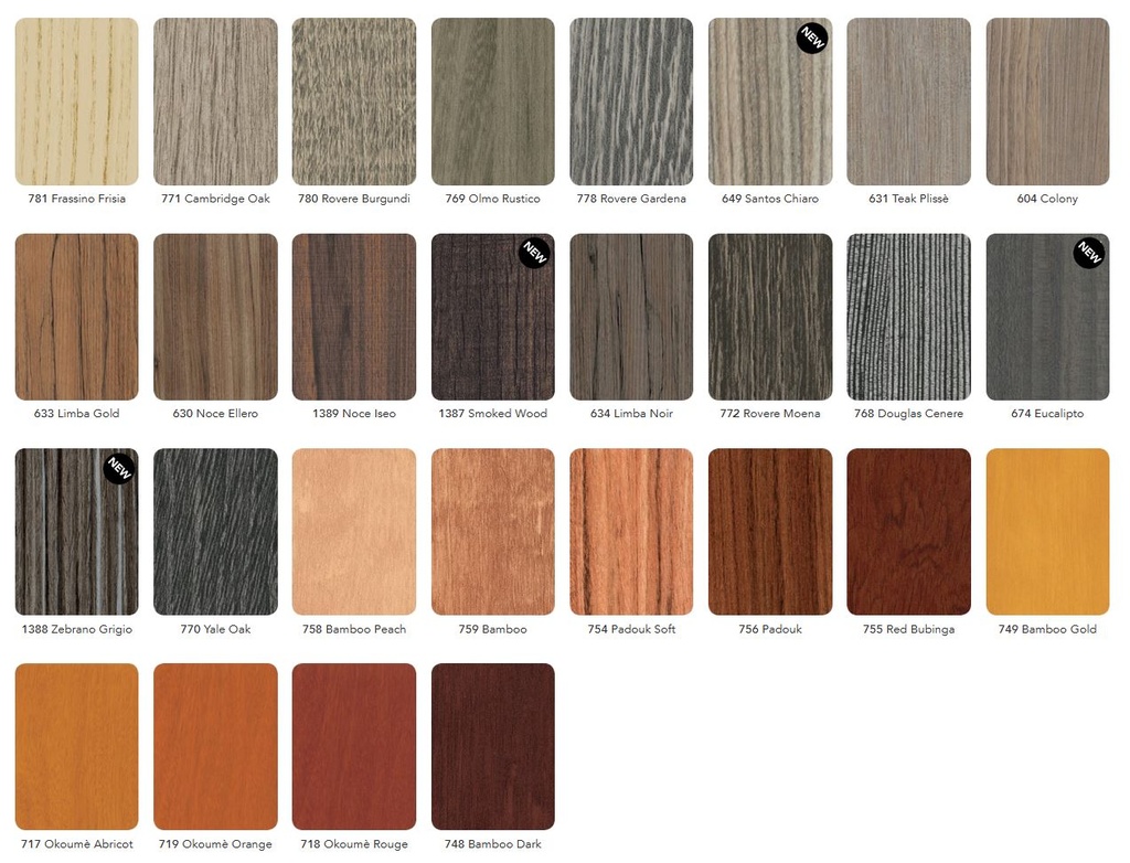 HPL Platte, s=8mm, Holzdekor, Farbe laut Farbpalette | ARP Ausserhofer ...